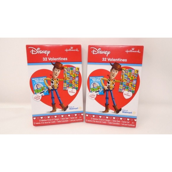 Disney | Holiday | Lot Of 2 Toy Story Childrens 32 Valentines ...
